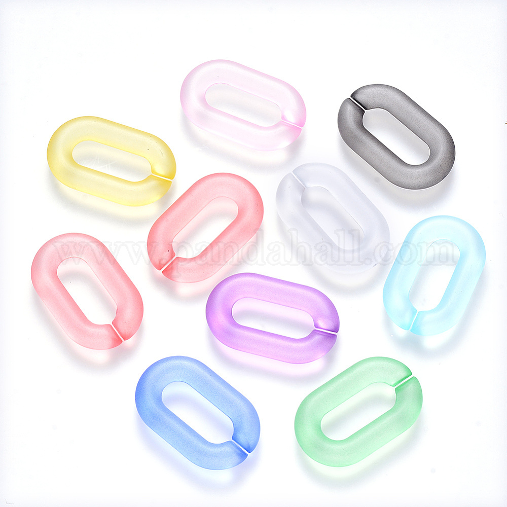Wholesale Transparent Acrylic Linking Rings - Pandahall.com
