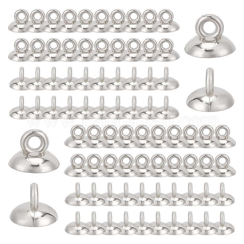 Wholesale 200Pcs Plastic Bead Cap Pendant Bails - Pandahall.com