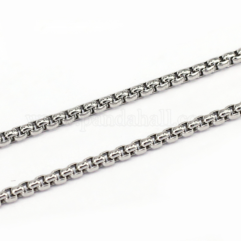 Wholesale Tarnish Resistant 304 Stainless Steel Box Chains - Pandahall.com
