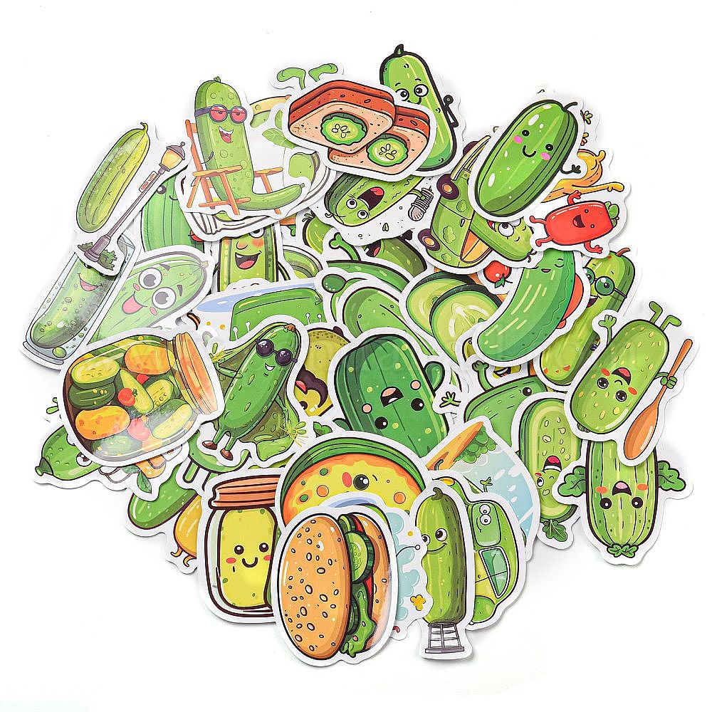 Wholesale 50 Sheets Paper Cucumber Stickers - Pandahall.com