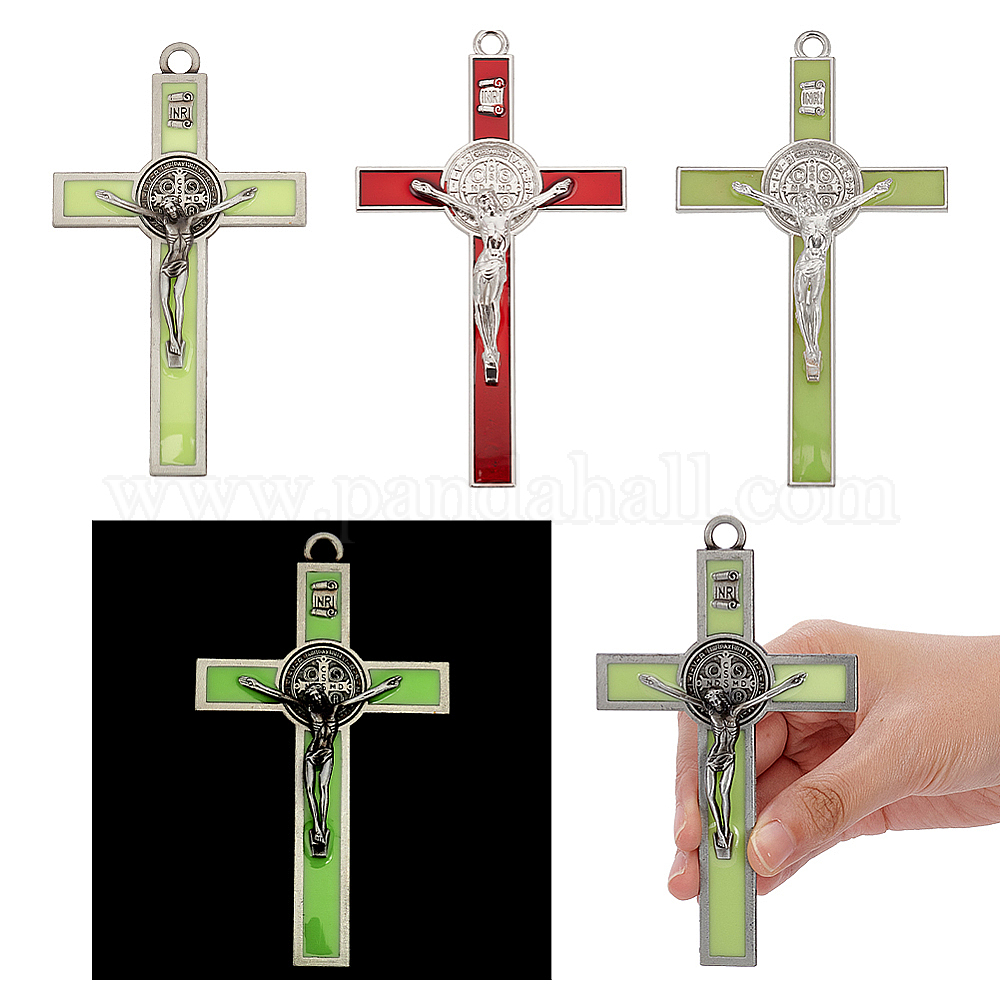 Wholesale NBEADS 3 Pcs Saint Benedict Crucifix Wall Cross - Pandahall.com