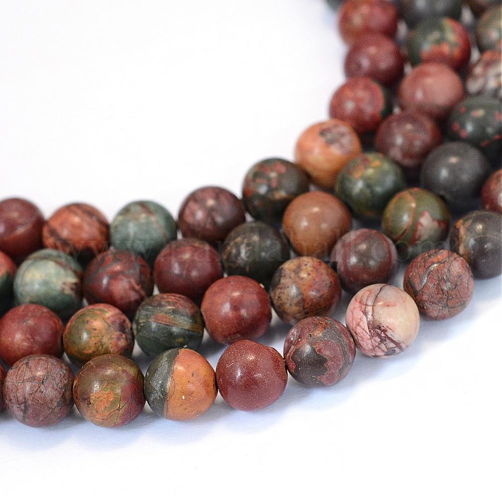 Wholesale Natural Polychrome Jasper/Picasso Stone/Picasso Jasper Beads ...