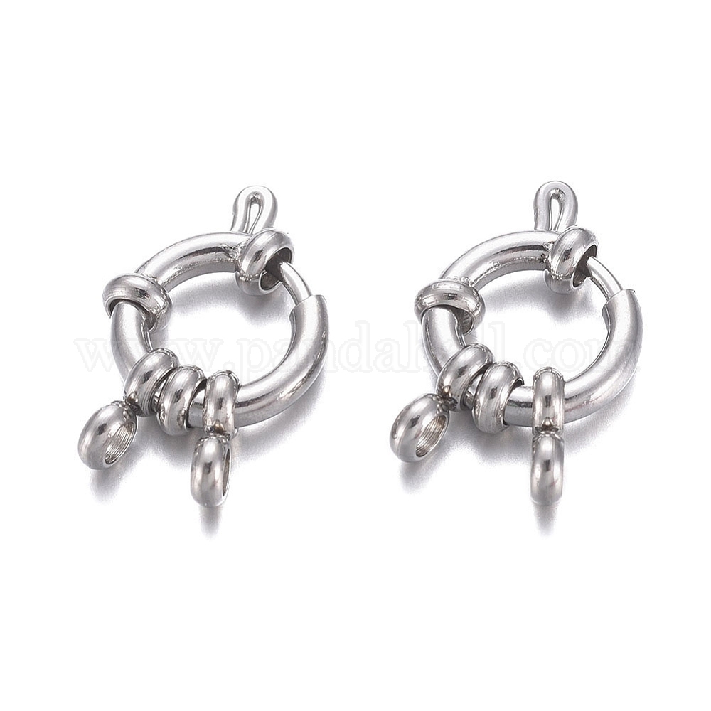 Wholesale Tarnish Resistant 304 Stainless Steel Spring Ring Clasps ...