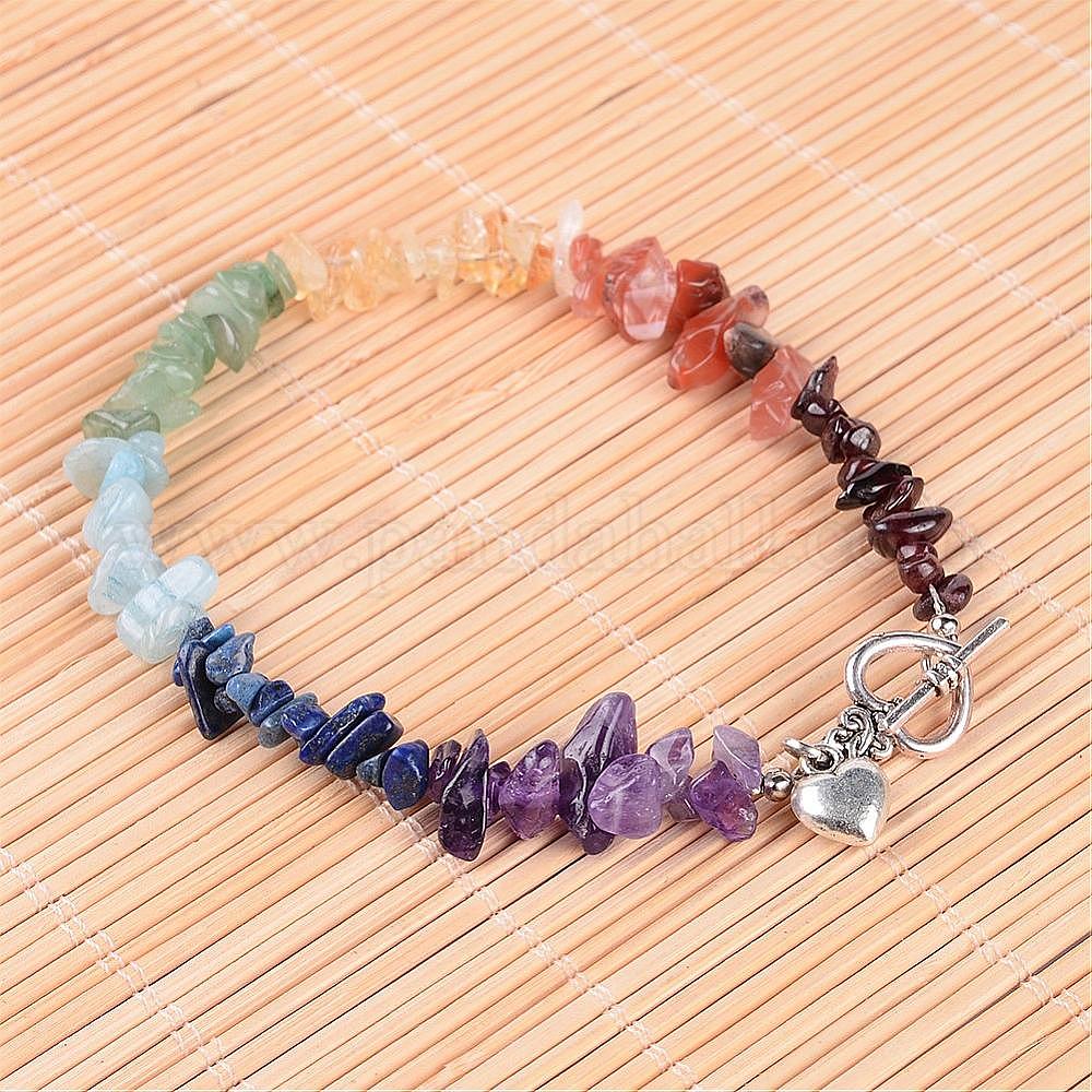 Wholesale Gemstone Chip Beaded Anklets - Pandahall.com
