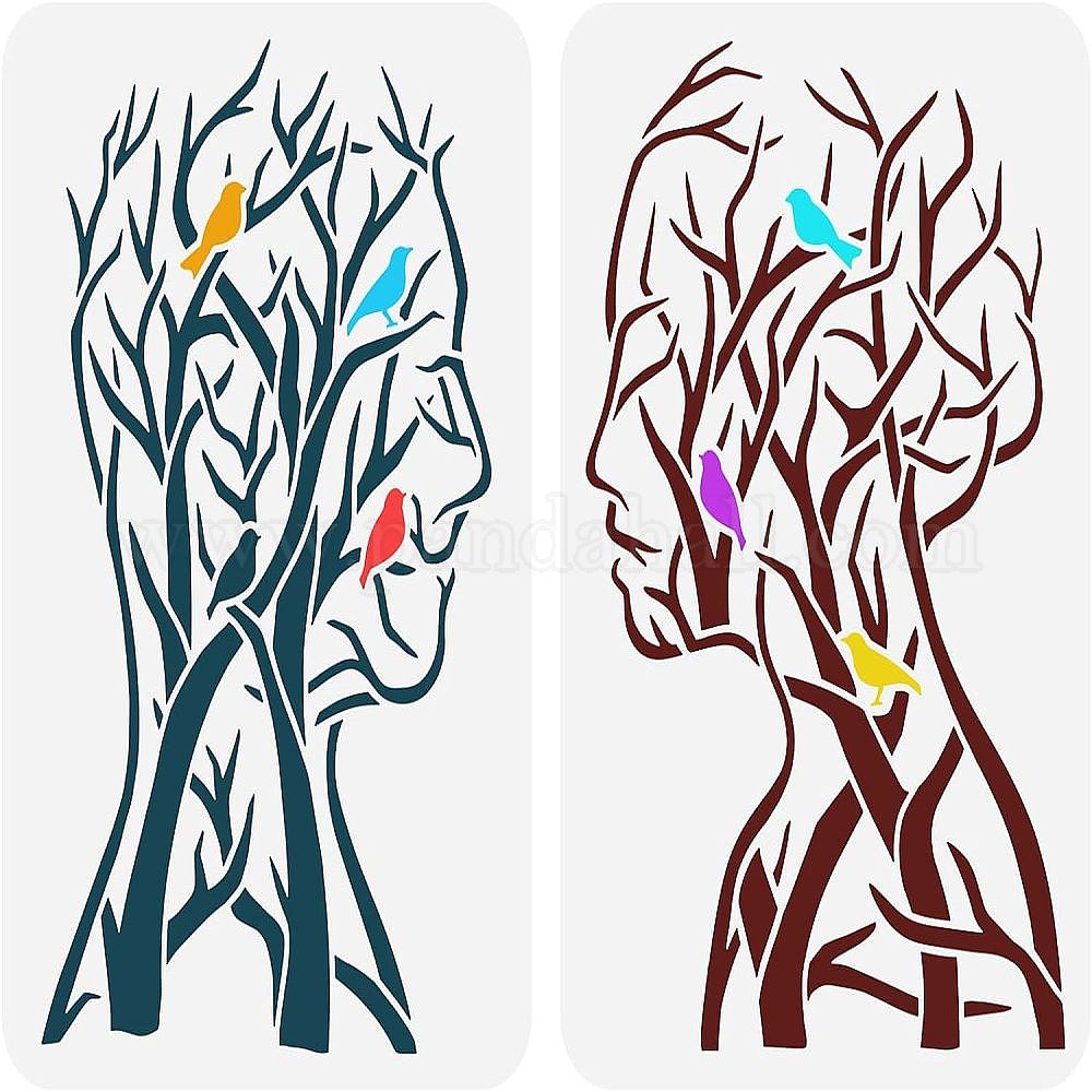 Wholesale 2Pcs 2 Styles Environmental Protection Theme Plastic Drawing ...