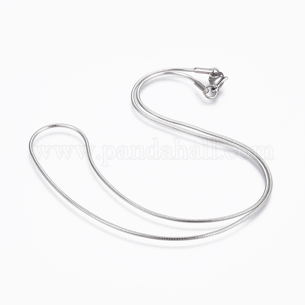 Wholesale Non-Tarnish 304 Stainless Steel Snake Chain Necklaces ...