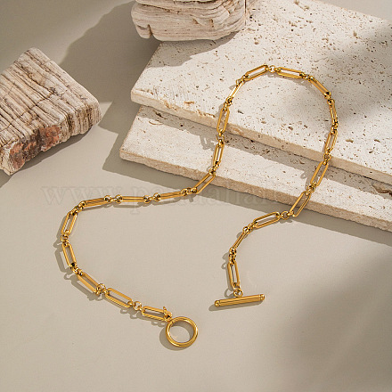 Wholesale 304 Stainless Steel Oval Link Chain Necklaces with OT Clasps ...
