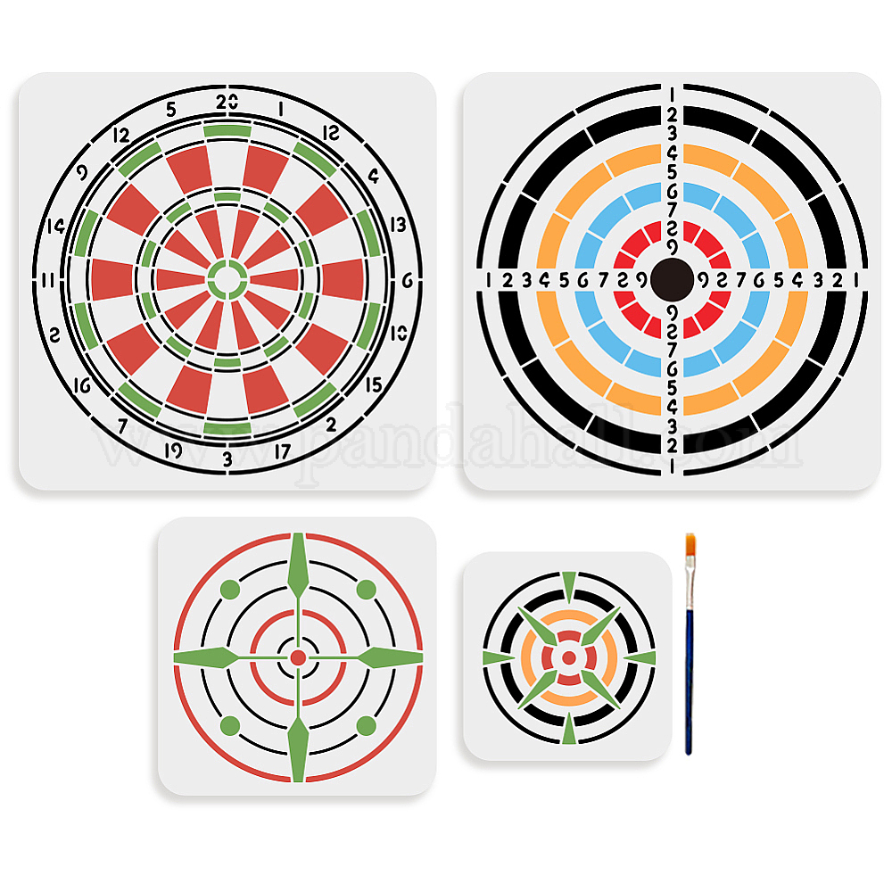 Wholesale MAYJOYDIY 4Pcs Target Drawing Stencil 5.9~11.8inch Digit ...