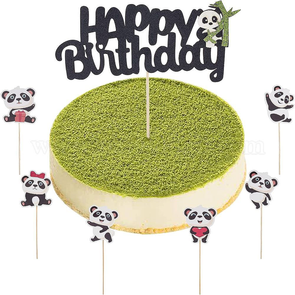 Wholesale DIY Paper Panda Cake Insert Card Decoration Set - Pandahall.com