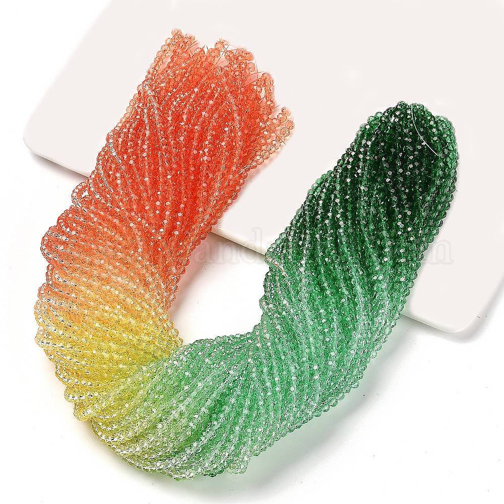 Wholesale Transparent Painted Glass Beads Strands - Pandahall.com