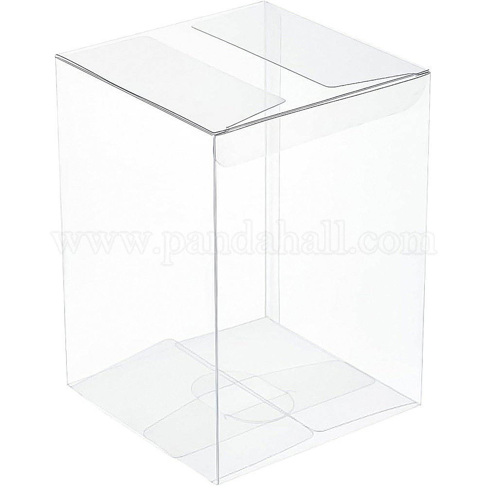 Wholesale 15Pcs Rectangle Transparent Plastic PVC Box Gift Packaging ...