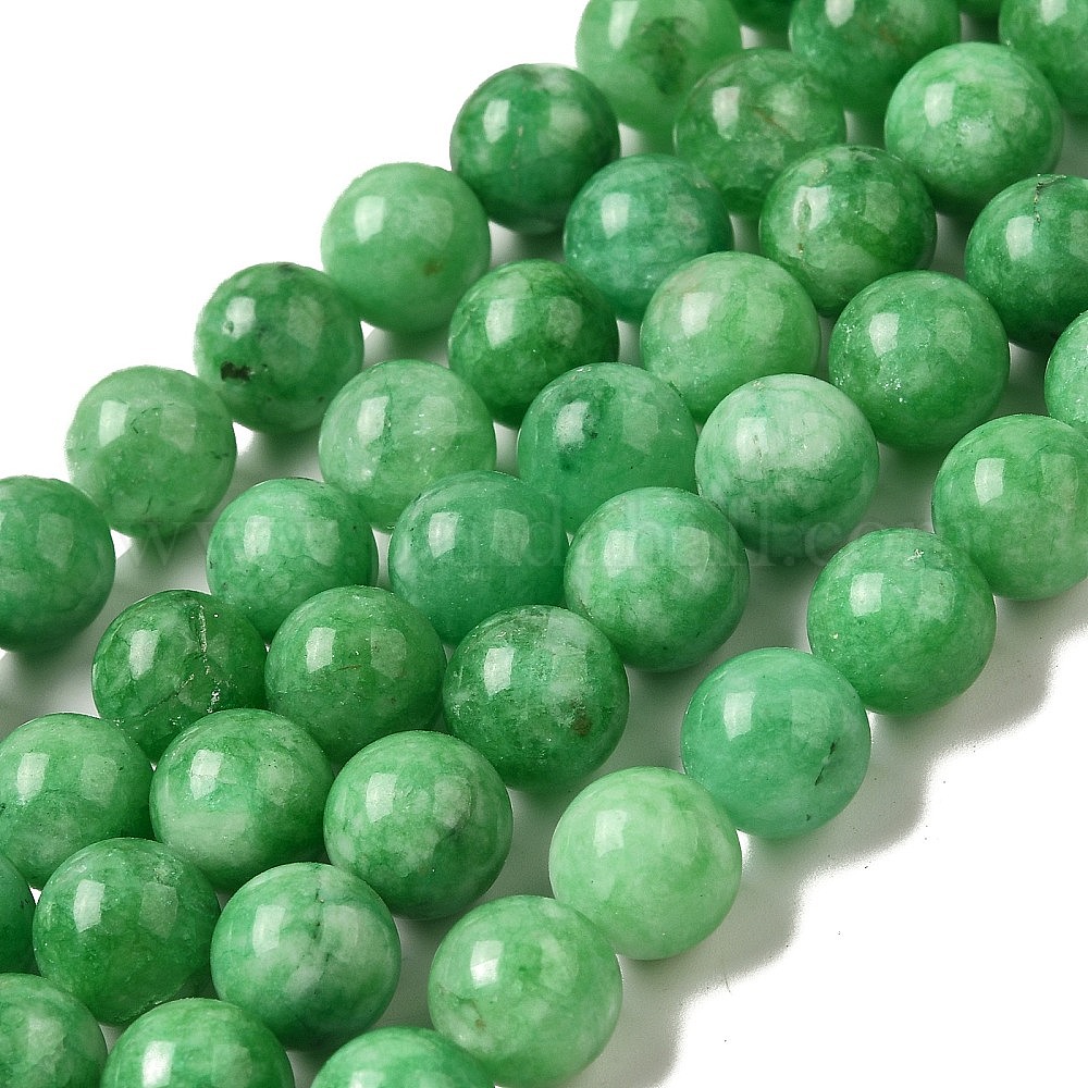 Wholesale Natural Dyed White Jade Beads Strands - Pandahall.com