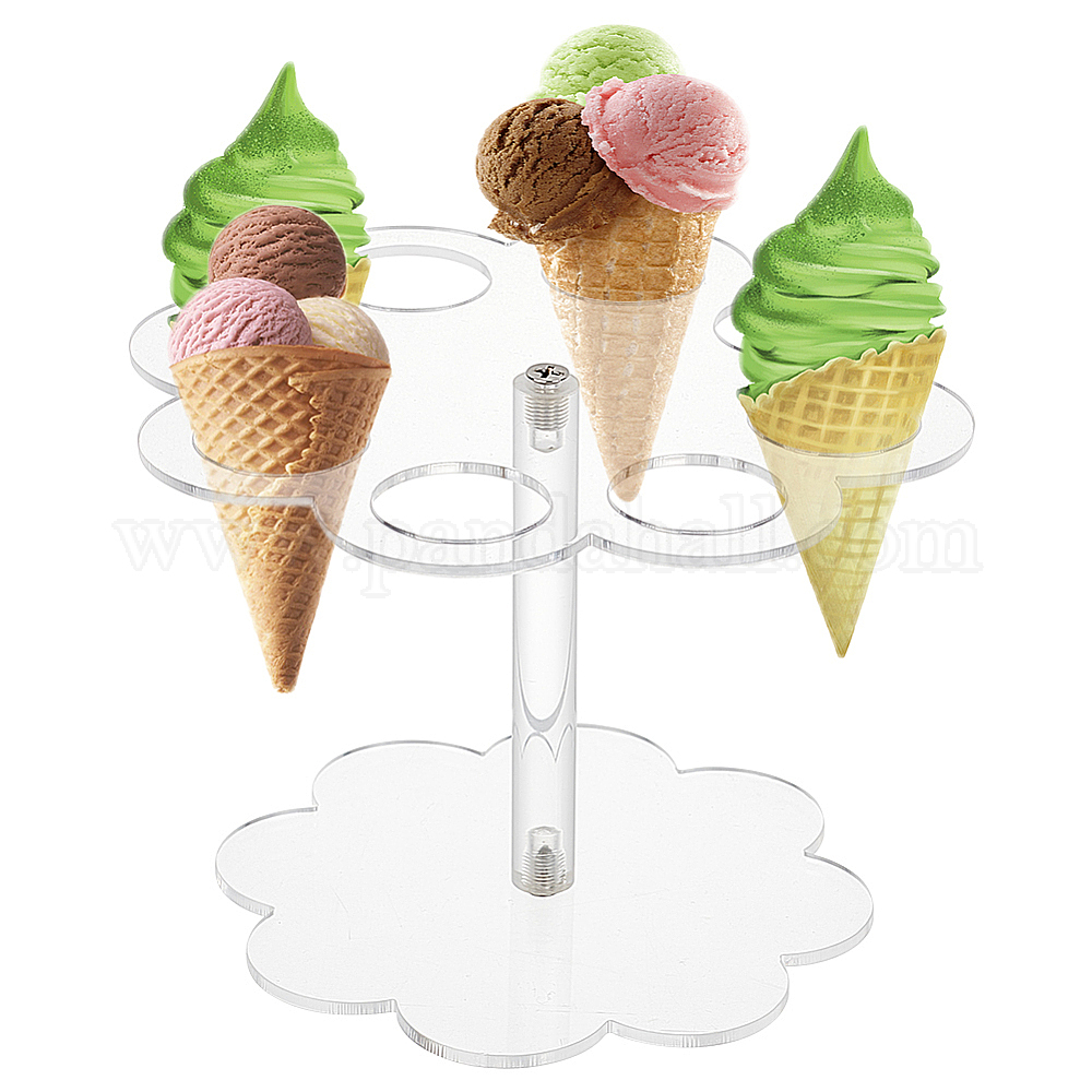 Wholesale Transparent Acrylic Ice Cream Cone Display Stands - Pandahall.com