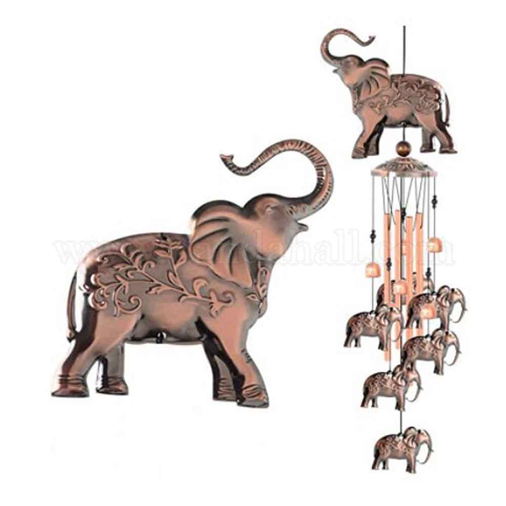 Wholesale Metal Elephant & Tube Wind Chime - Pandahall.com