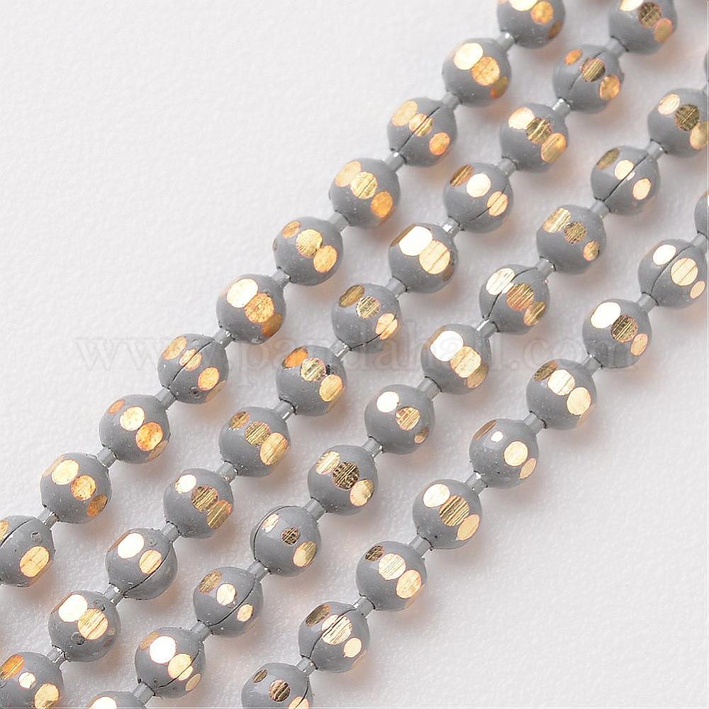 Wholesale Brass Faceted Ball Chains - Pandahall.com