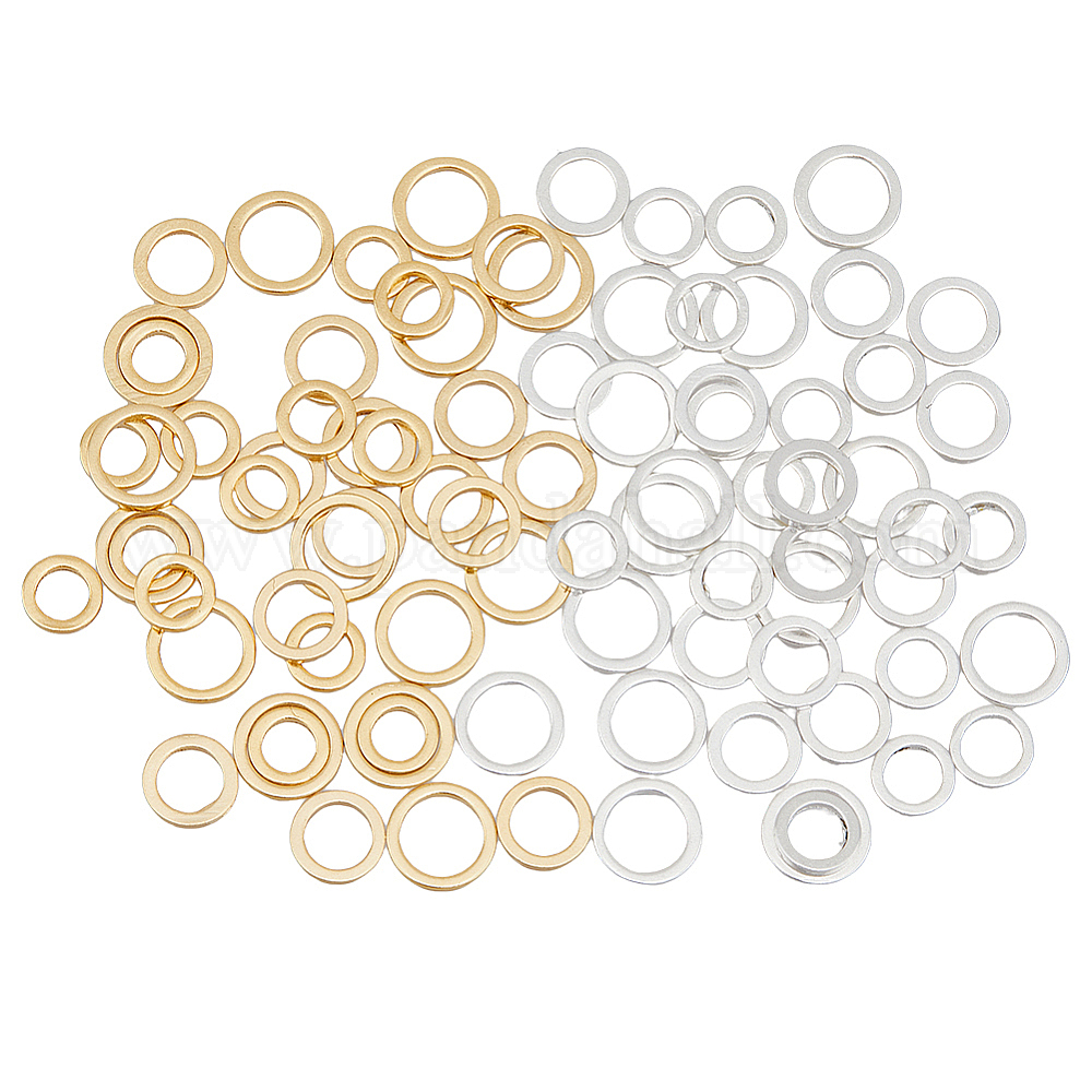 Wholesale 84Pcs 6 Style Brass Linking Rings - Pandahall.com