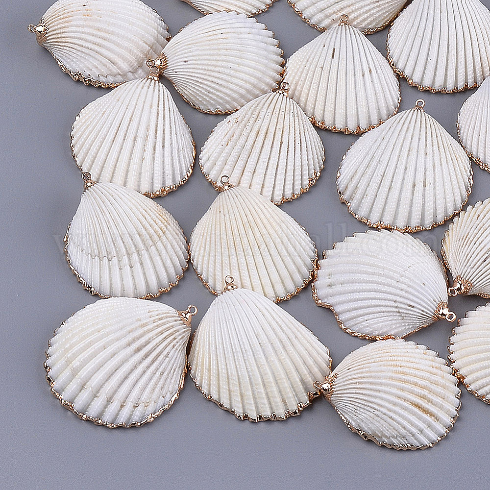Wholesale Electroplate Sea Shell Pendants - Pandahall.com