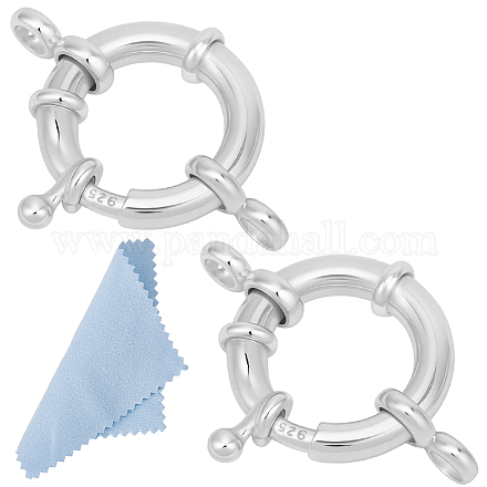 Wholesale 925 Sterling Silver Large Spring Rings Clasps - Pandahall.com