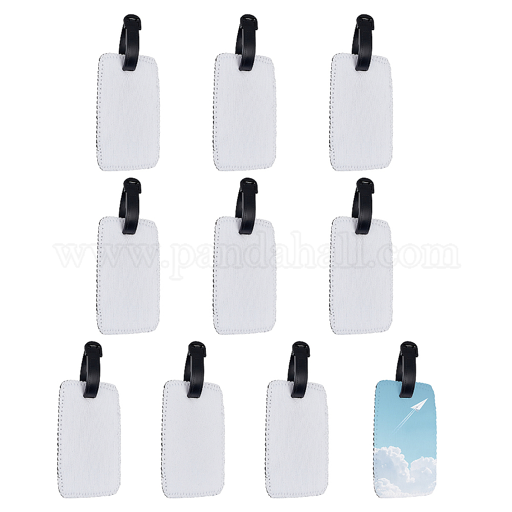 Wholesale CRASPIRE 10pcs Luggage Tag Blank Rectangle Suitcase Label ...