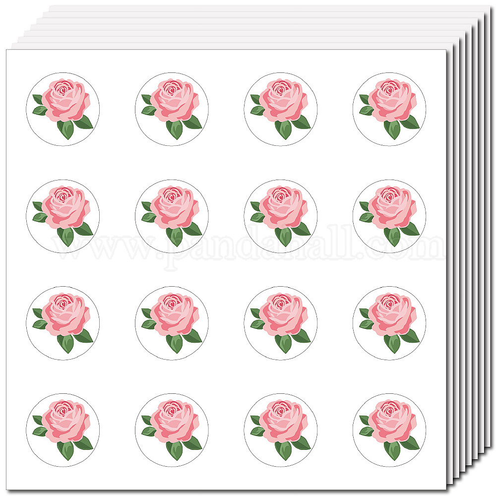 Wholesale 8 Sheets Plastic Waterproof Self-Adhesive Picture Stickers ...