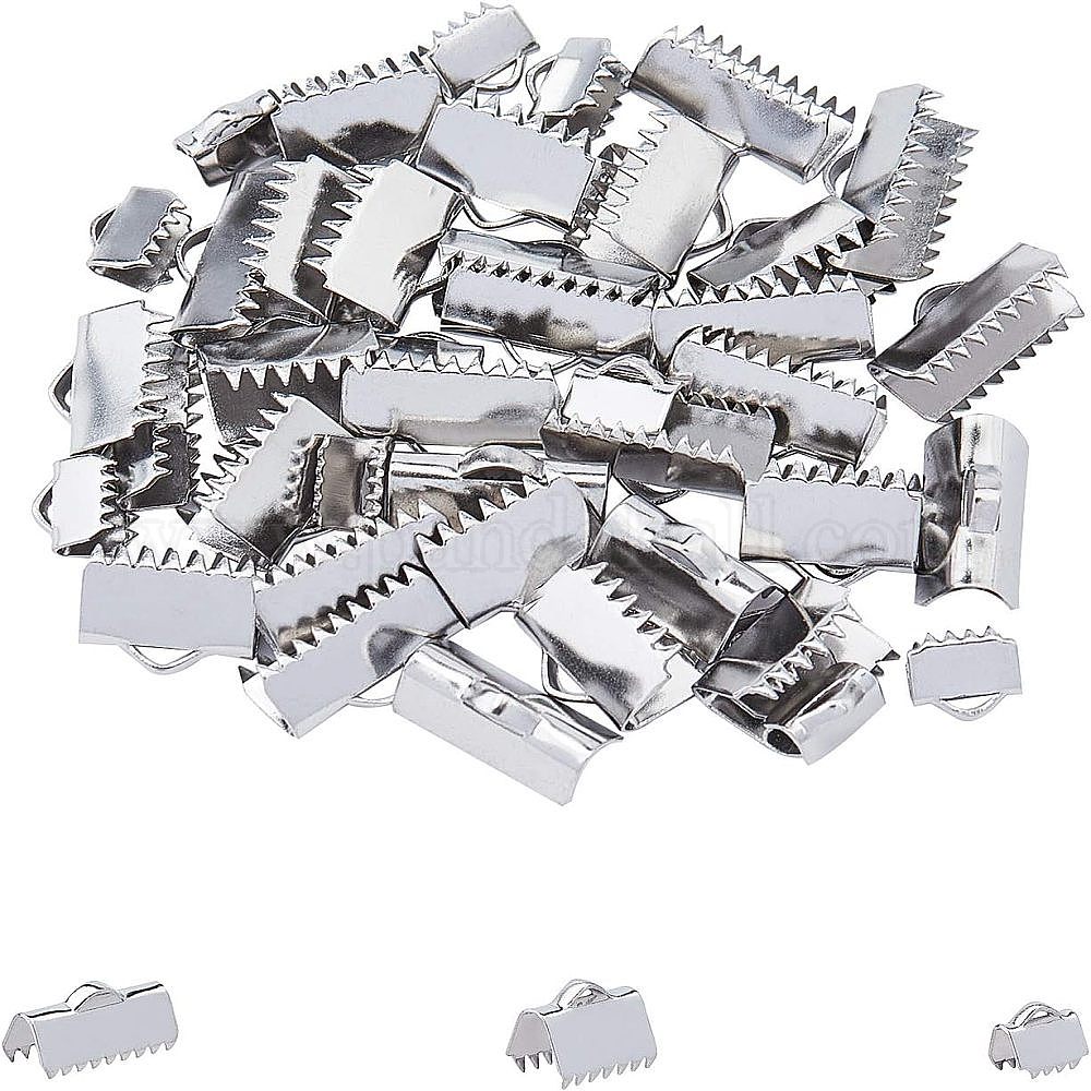 Wholesale 304 Stainless Steel Ribbon Crimp Ends - Pandahall.com