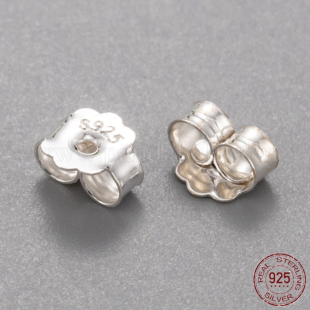 Wholesale 925 Sterling Silver Friction Ear Nuts - Pandahall.com
