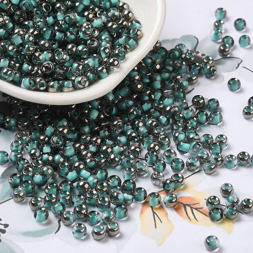 Wholesale Transparent Inside Colours Glass Seed Beads - Pandahall.com