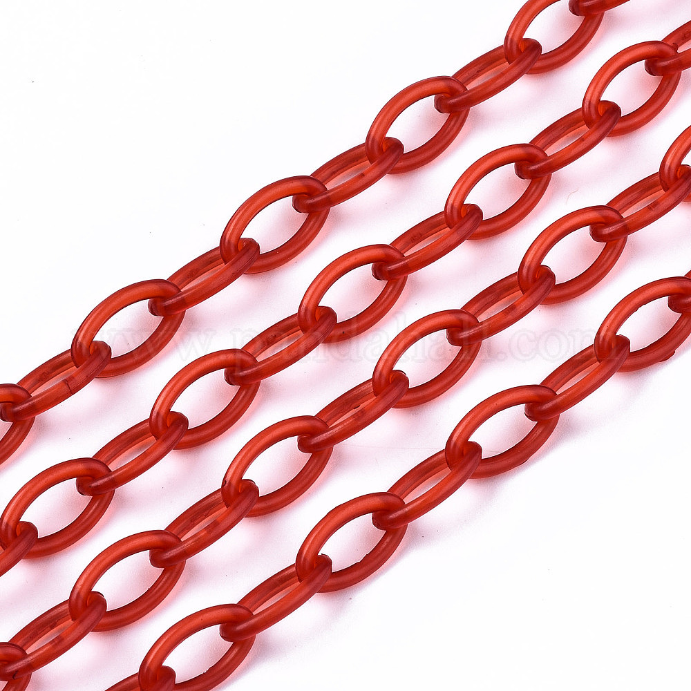 Wholesale Handmade Transparent ABS Plastic Cable Chains - Pandahall.com