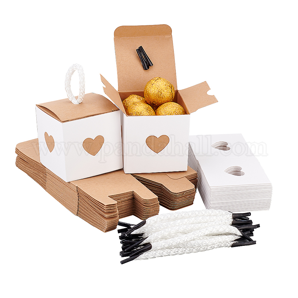 Wholesale Retro Cardboard Gift Favor Boxes Pandahall