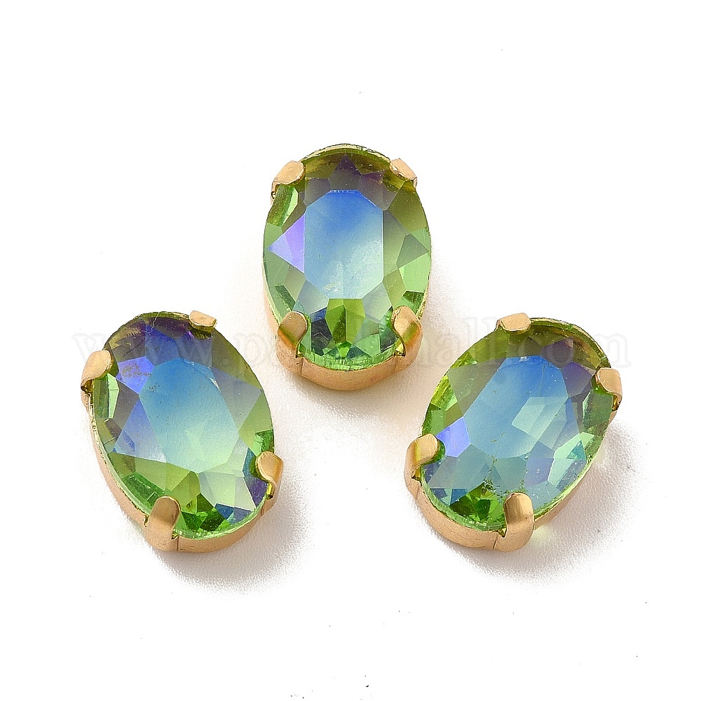 Wholesale Moonlight Effect Oval Sew on Rhinestone - Pandahall.com