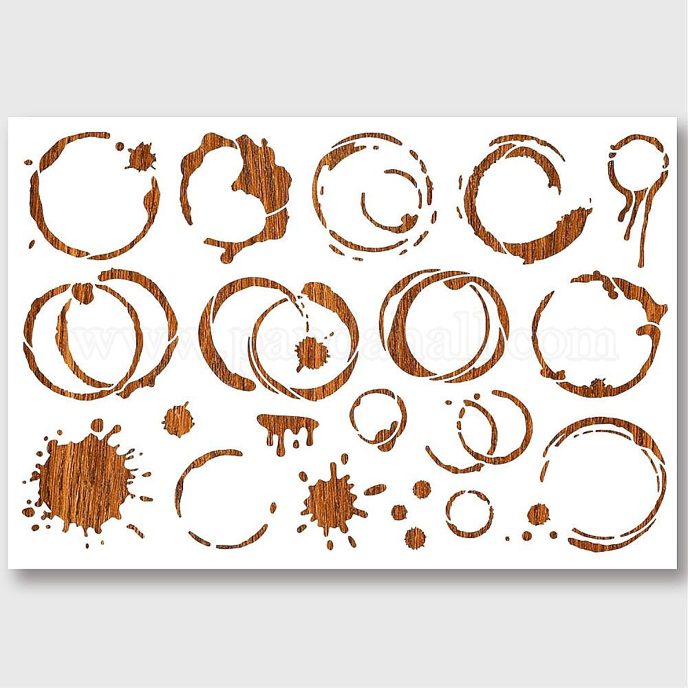 Wholesale NBEADS Coffee Stains Stencil - Pandahall.com