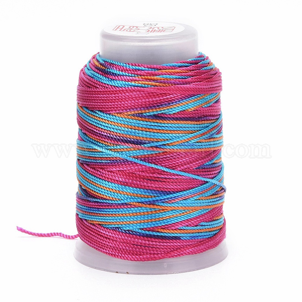 Wholesale 5 Rolls 12-Ply Segment Dyed Polyester Cords - Pandahall.com