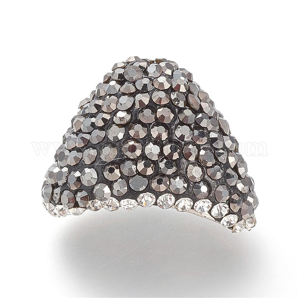 Wholesale Alloy Rhinestone Bead Cone - Pandahall.com