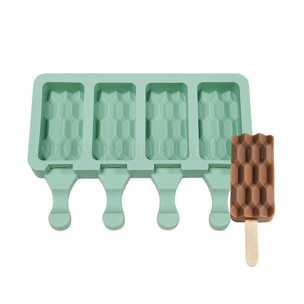 Wholesale Food Grade DIY Rectangle Ice-cream Silicone Molds - Pandahall.com