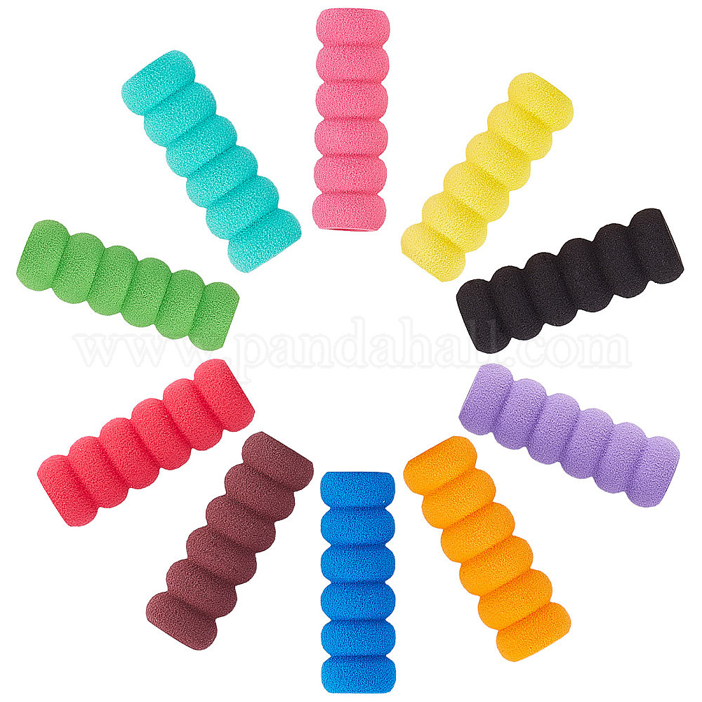 Wholesale 30Pcs 10 Colors EVA Foam Pencil Gripper - Pandahall.com