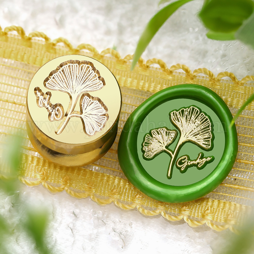 Wholesale Golden Tone Round Wax Seal Brass Stamp Heads - Pandahall.com