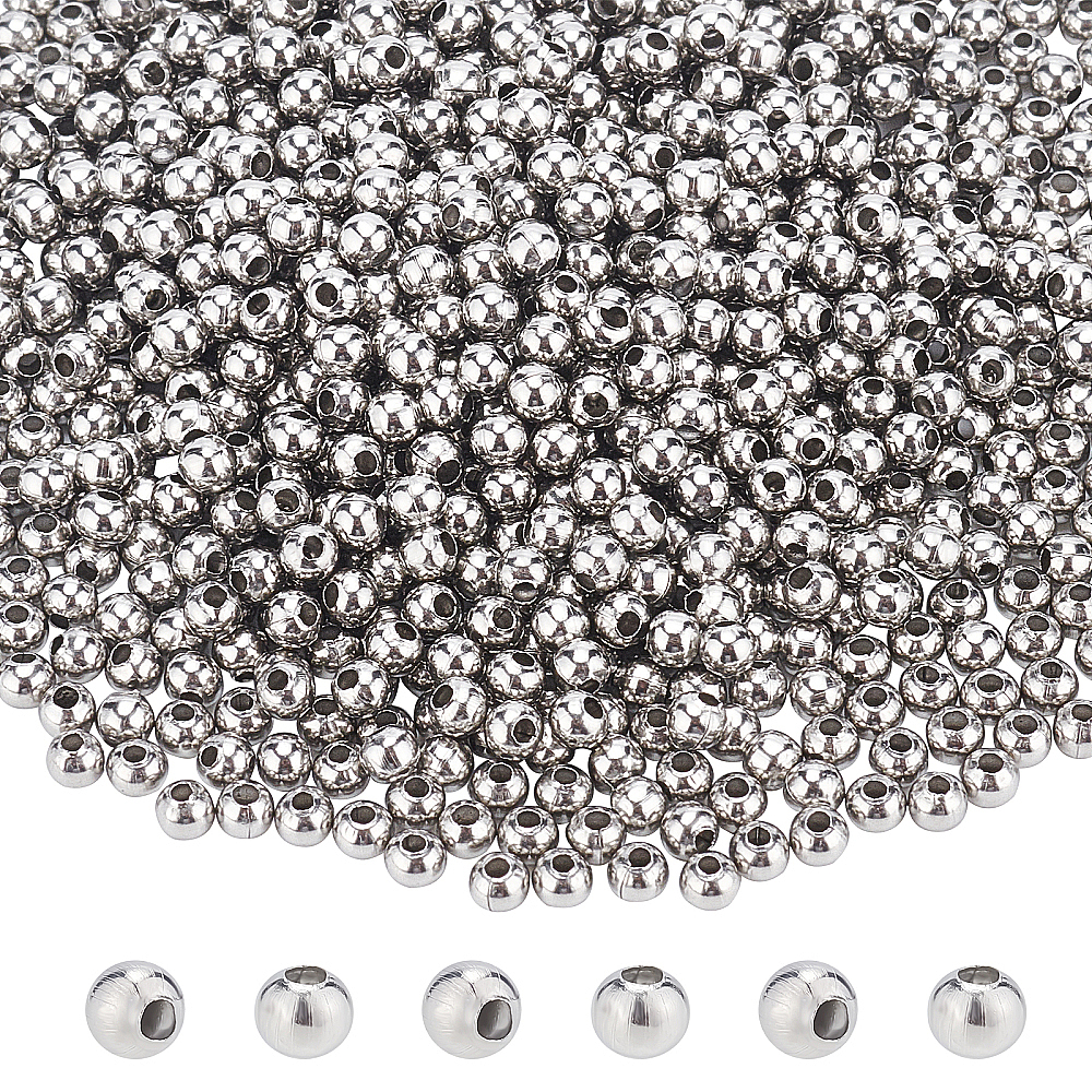 Wholesale 1000Pcs 304 Stainless Steel Beads - Pandahall.com