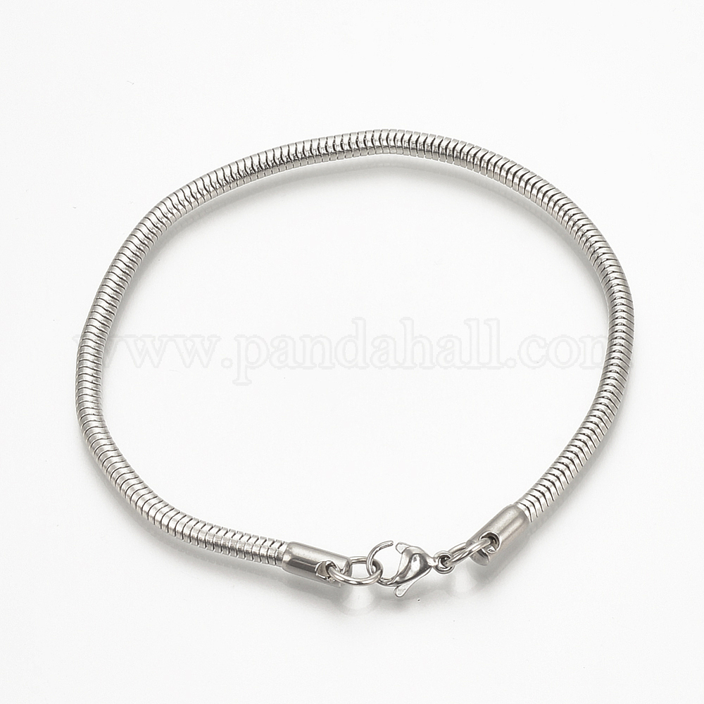 Wholesale 304 Stainless Steel Snake Chains Bracelets - Pandahall.com