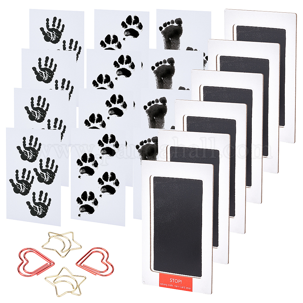 Wholesale 6 Sets Paper Premium No-Mess Ink Baby Footprint & Handprint ...