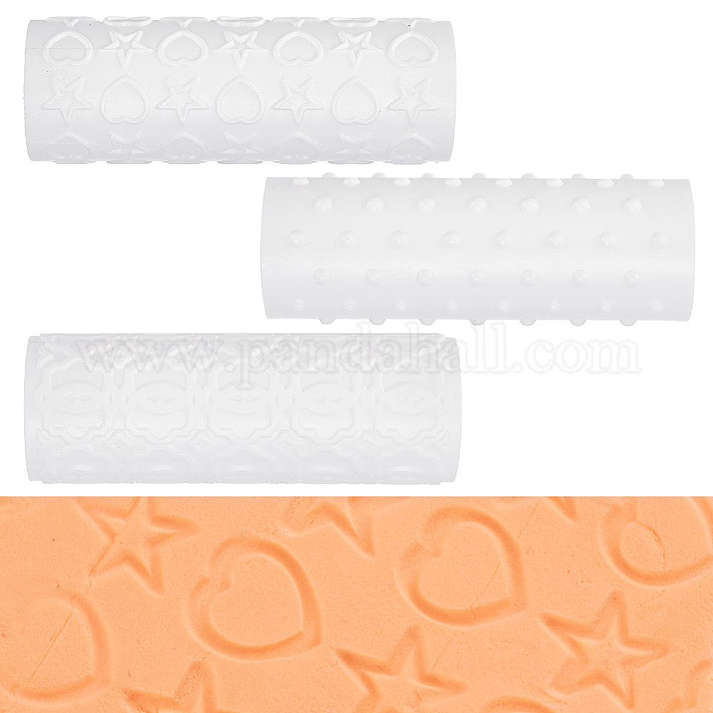 Wholesale Plastic Handle Clay Texture Rollers - Pandahall.com