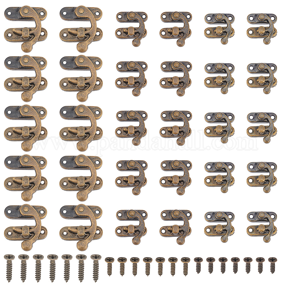 Wholesale 3 Styles Iron Latch Hook Hasp Horn Lock with Screws ...
