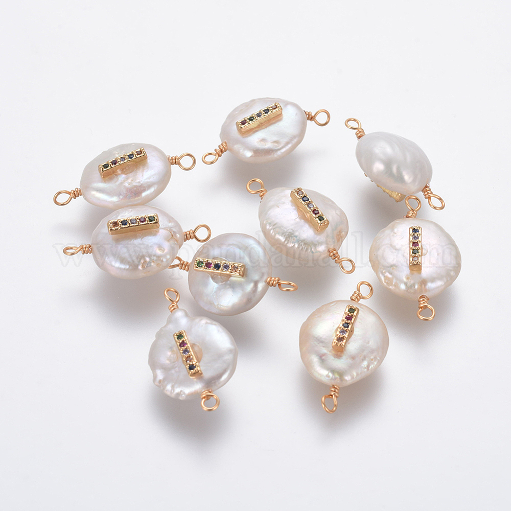 Wholesale Natural Pearl Links connectors - Pandahall.com