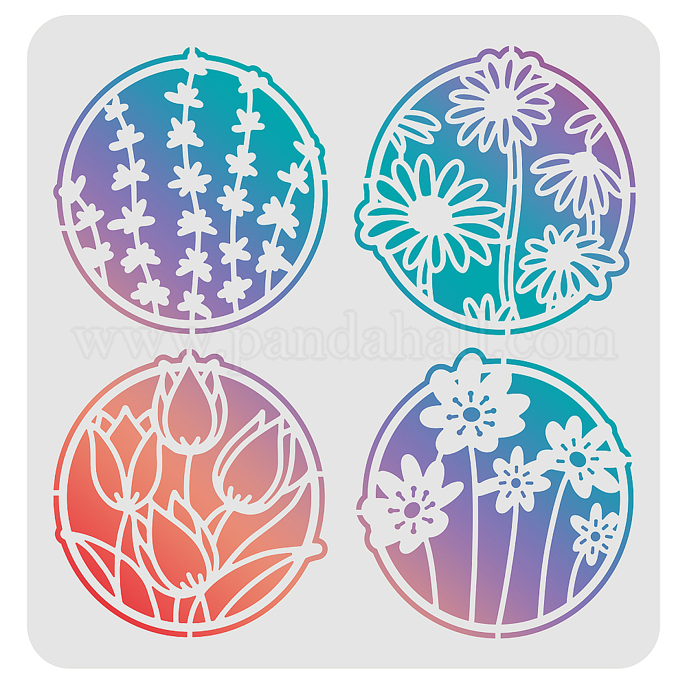 Wholesale Plastic Reusable Drawing Painting Stencils Templates ...