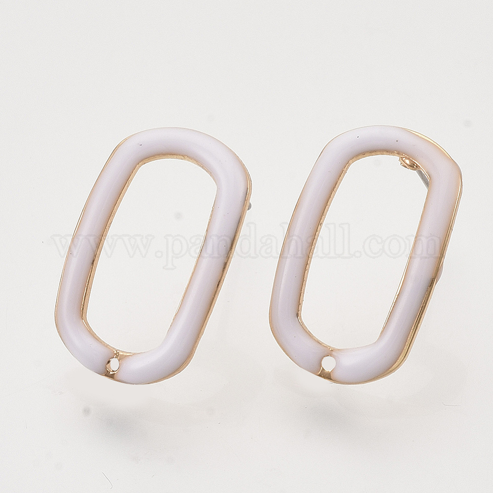 Wholesale Iron Enamel Stud Earring Findings - Pandahall.com