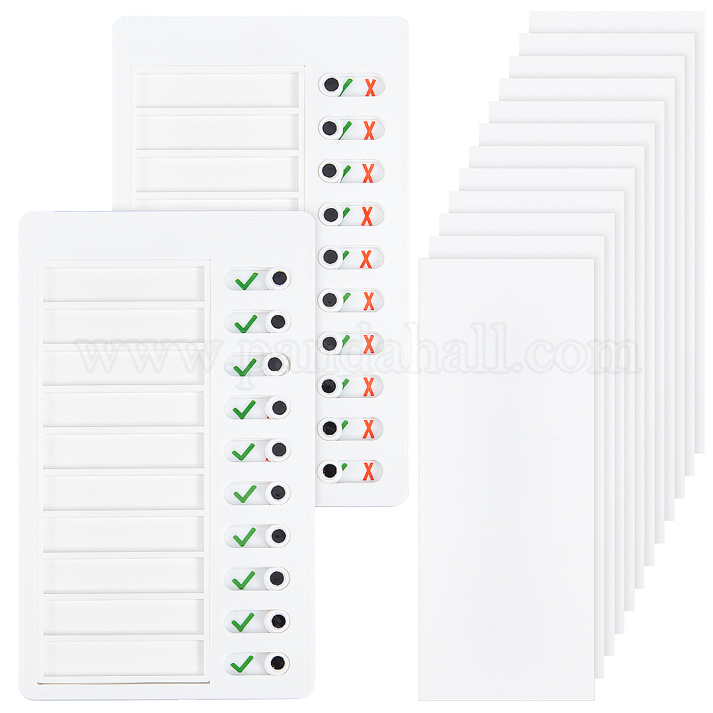 Wholesale 2Pcs Plastic Blank Checklist Boards - Pandahall.com
