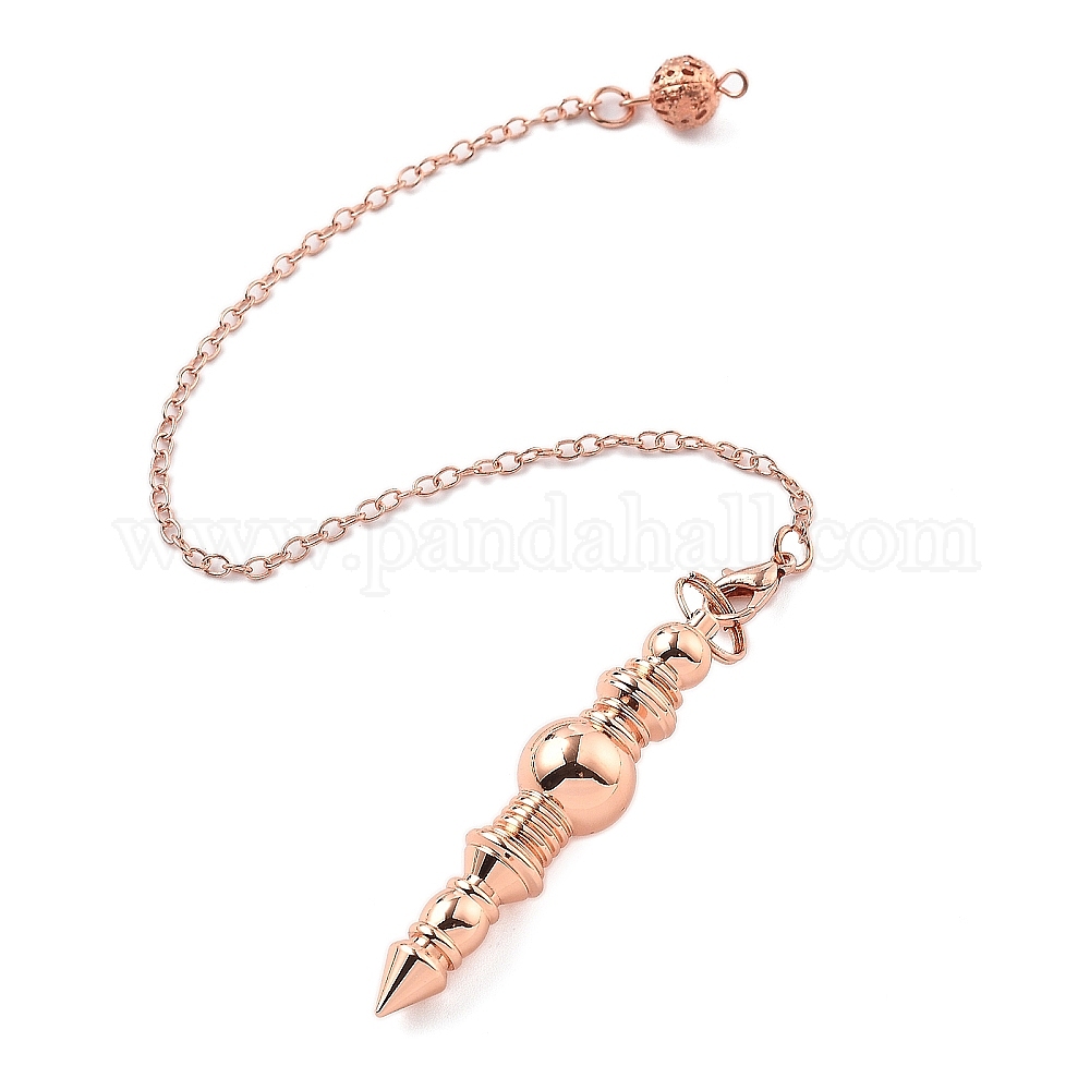 Wholesale Brass Dowsing Pendulum Big Pointed Pendants - Pandahall.com