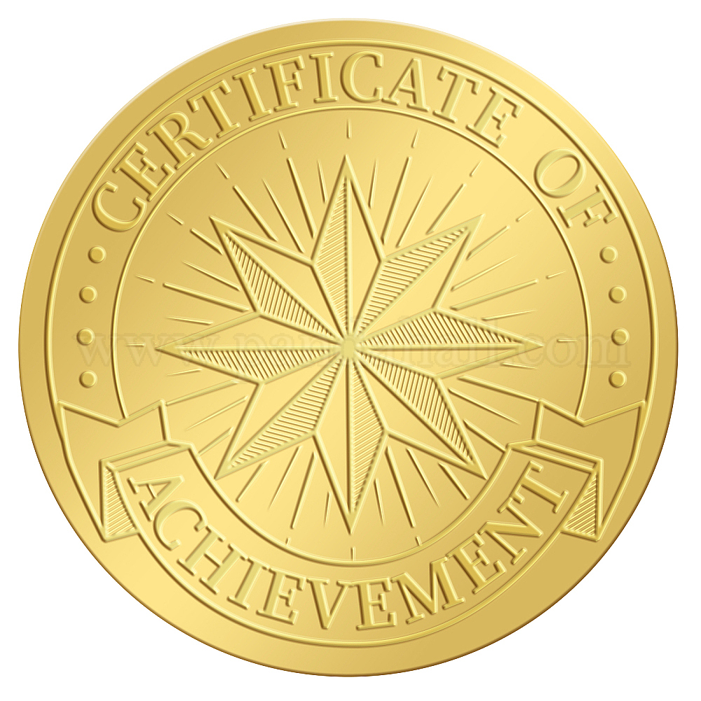 Wholesale Self Adhesive Gold Foil Embossed Stickers - Pandahall.com