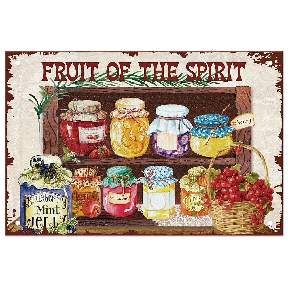 Wholesale SUPERDANT Vintage Canned Fruit Storage Metal Tin Sign "Fruit ...