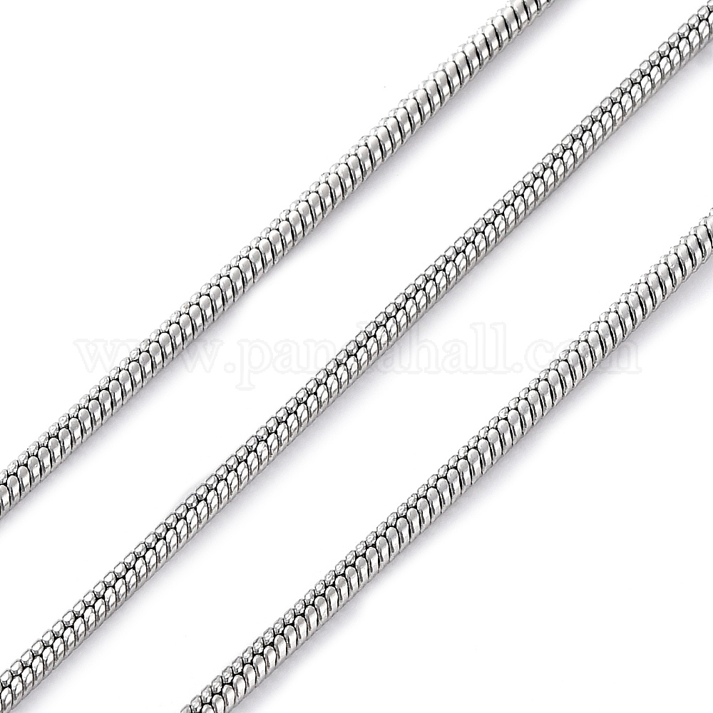 Wholesale 304 Stainless Steel Round Snake Chains - Pandahall.com