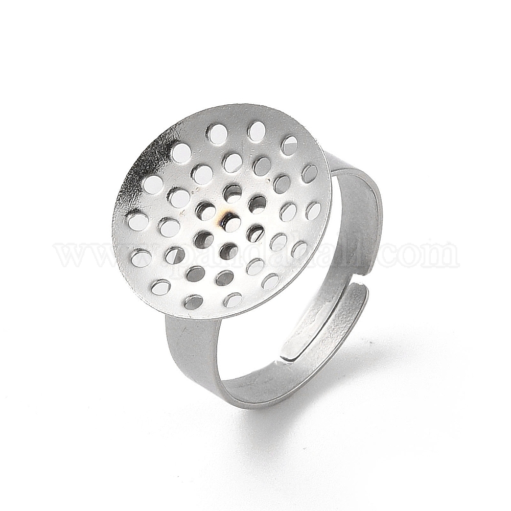 Wholesale Non-Tarnish 304 Stainless Steel Sieve Ring Settings ...